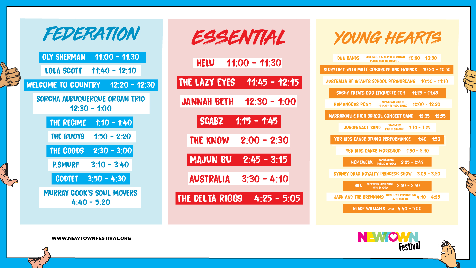 Get Planning - The Newtown Festival Set Times Are Here